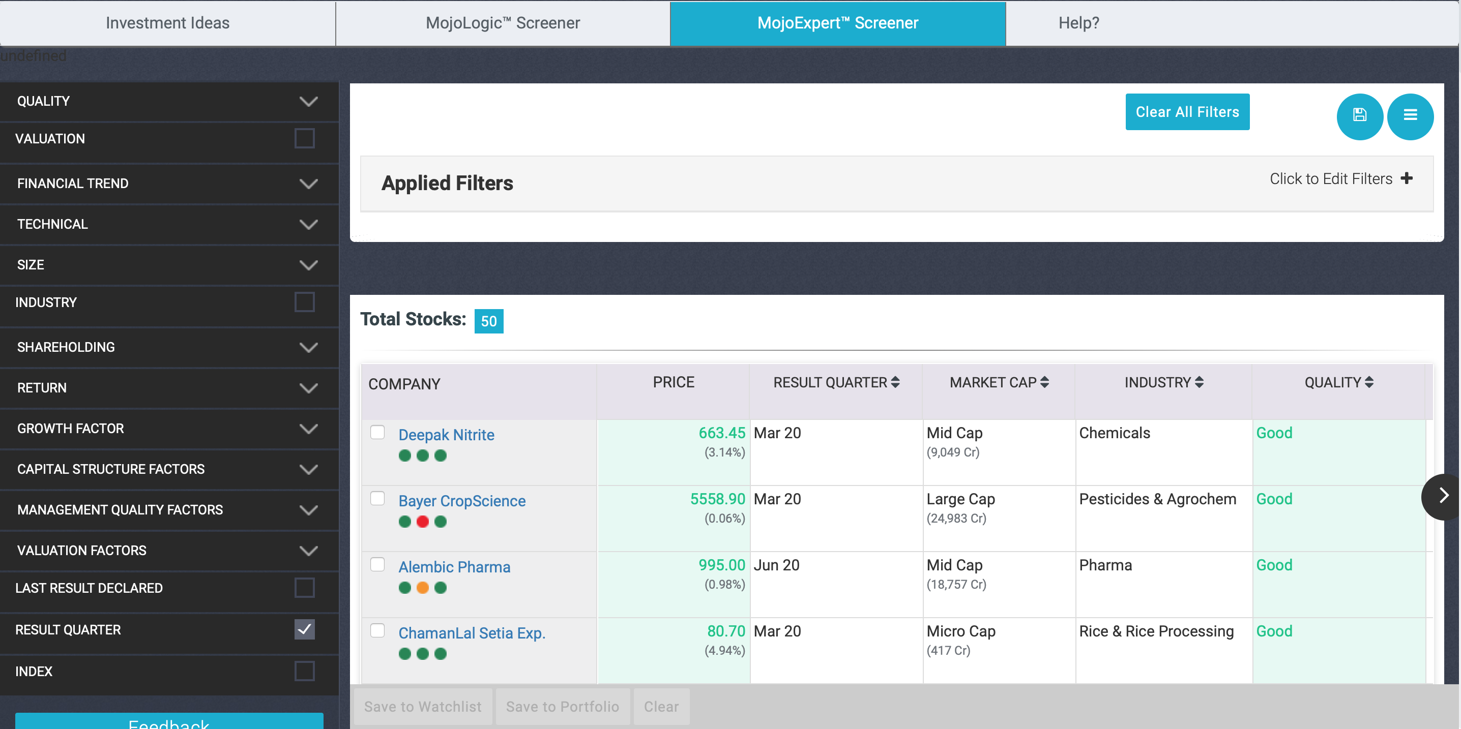 CAN I MAKE MY OWN MODEL TO SELECT STOCKS