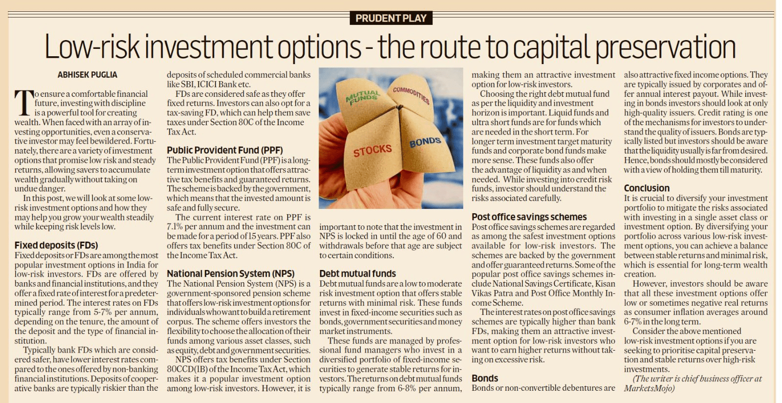 Low-risk investment options: the route to capital preservation
