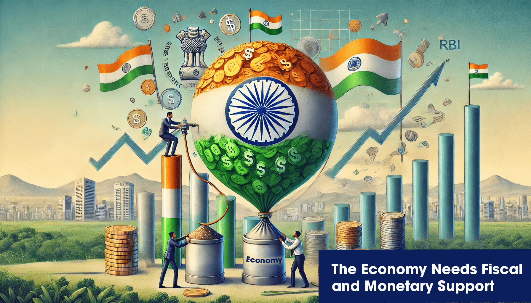 The Economy needs Fiscal and Monetary support