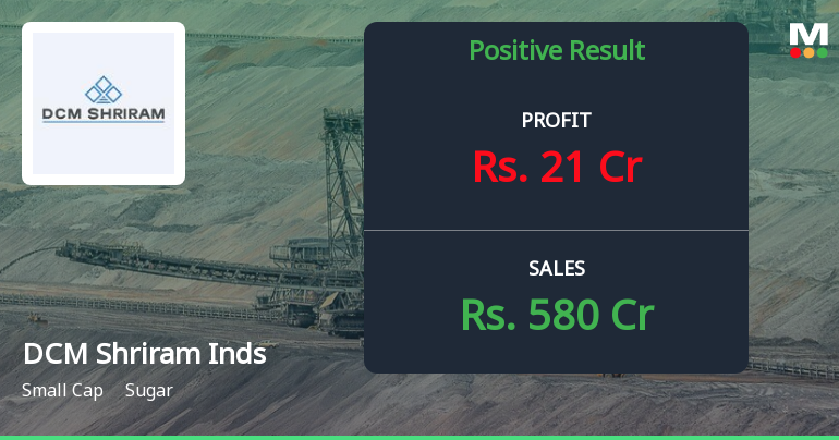 DCM Shriram Industries Shows Positive Financial Performance