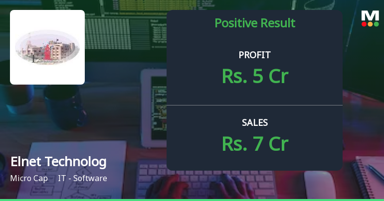 Elnet Technologies Reports Positive Growth in Q3