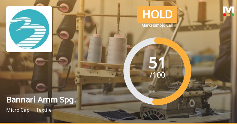 Bannari Amman Spinning Mills Receives 'Hold' Rating from MarketsMOJO, Shows Bullish Trend