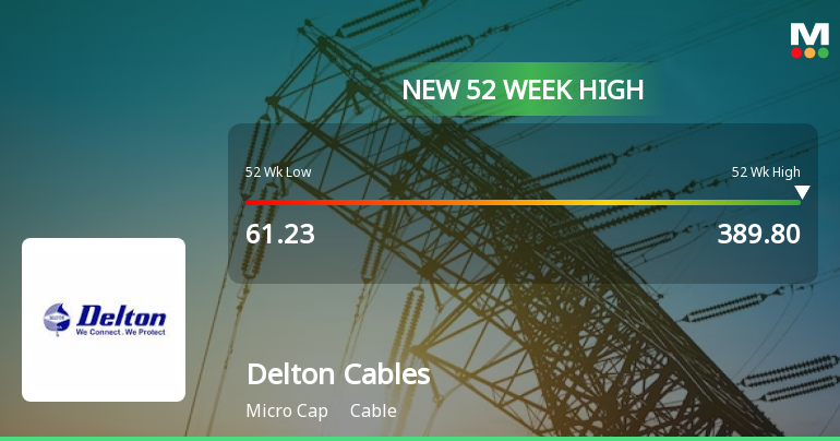Delton Cables' Stock Reaches 52-Week High, Outperforms Se...