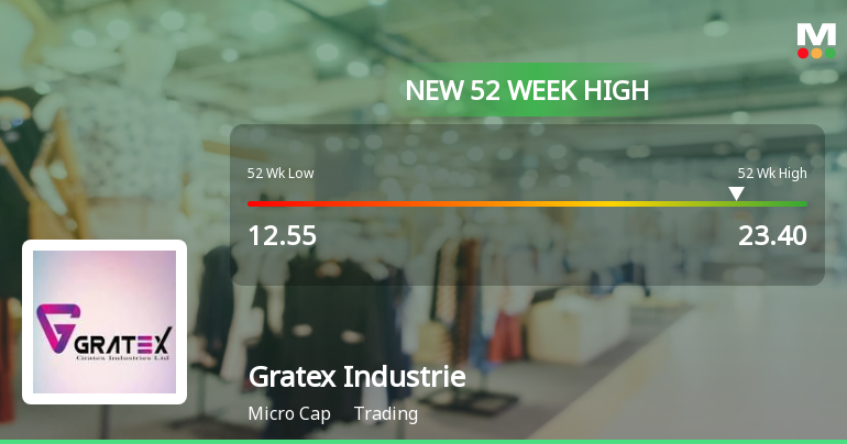 Gratex Industries' Stock Reaches 52-Week High, Shows Potential for Growth