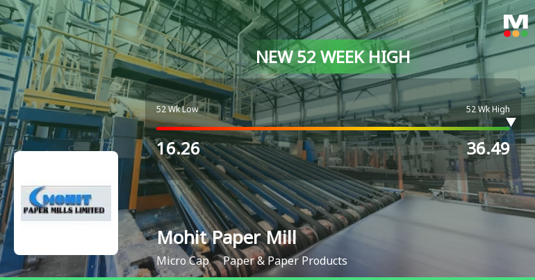 Microcap Company Mohit Paper Mills Hits 52-Week High, Outperforms ...
