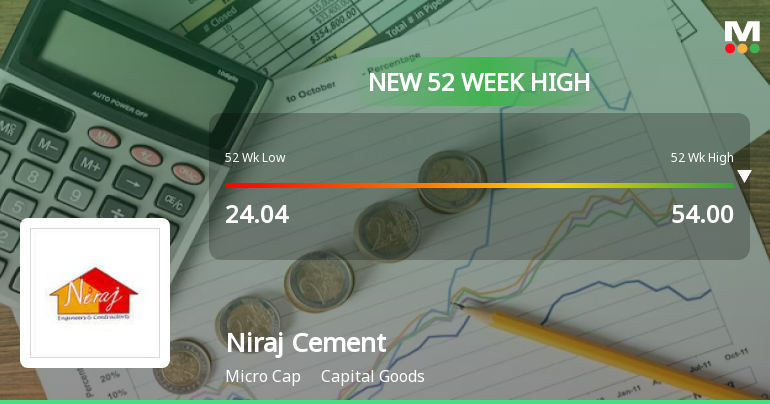 Niraj Cement Structurals' Stock Reaches 52-Week High, Out...