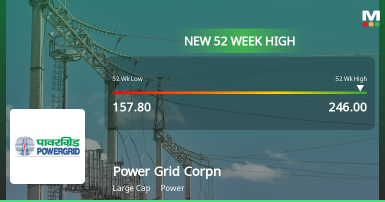 Power Grid Corporation of India Hits 52-Week High, Outperforms Sector ...