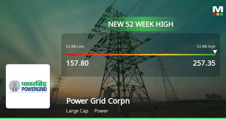 Power Grid Corporation of India Hits 52-Week High, Outper...