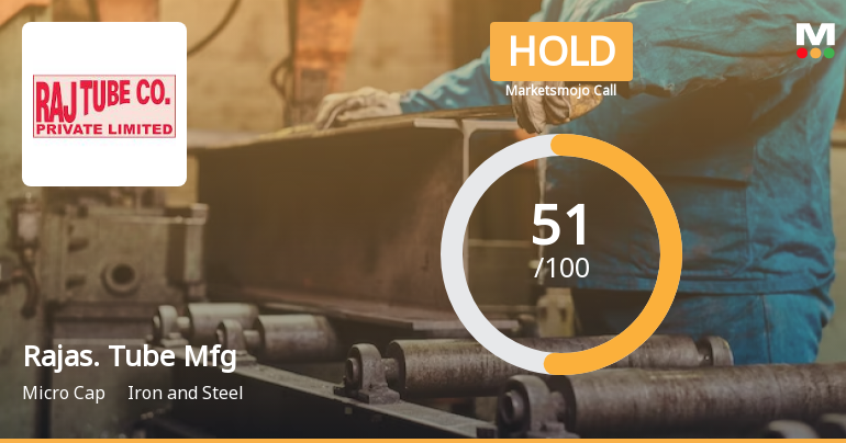 Rajasthan Tube Manufacturing Co Receives 'Hold' Rating from MarketsMOJO, Showing Improved ...