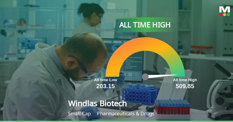 Windlas Biotech's Stock Reaches All-Time High