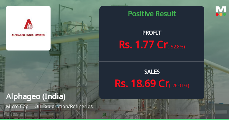 Alphageo (India) Reports Mixed Performance in Q2 2024-2025, MarketsMOJO Advises Hold