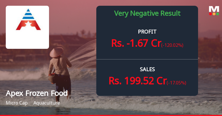 Apex Frozen Foods Reports Negative Financial Results for Q3 2024