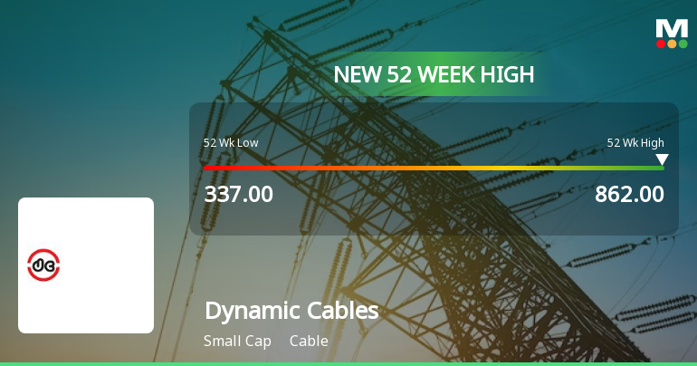 Dynamic Cables' Stock Hits 52-Week High, Outperforms Sector and Sensex