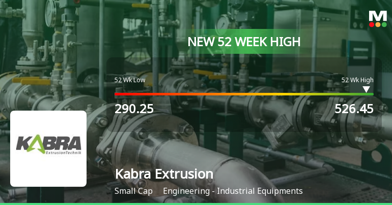 Kabra Extrusion Technik Ltd Hits 52 Week High, Outperforms Sector with ...