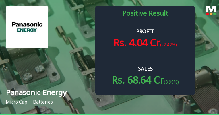 Panasonic Energy India Reports Strong Financial Performance in Q2 2024-25