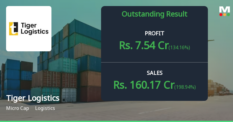 Tiger Logistics (India) Reports Outstanding Q2 Results, Positive Growth Expected in Near Future