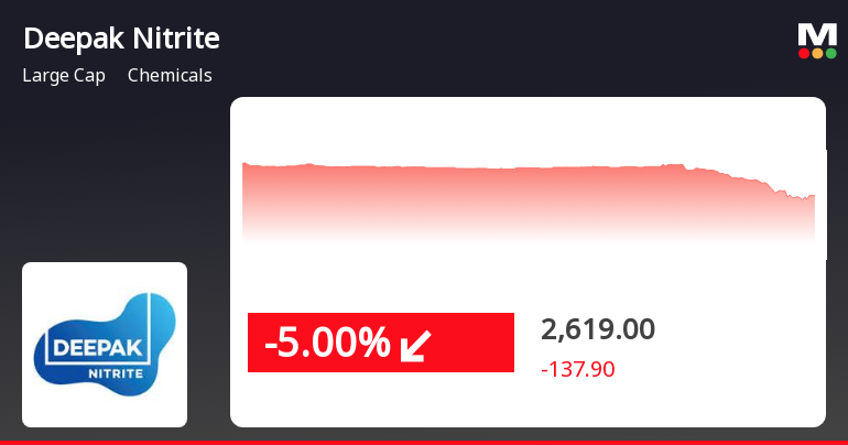 Deepak Nitrite Experiences Revision in Stock Evaluation Amid Market ...