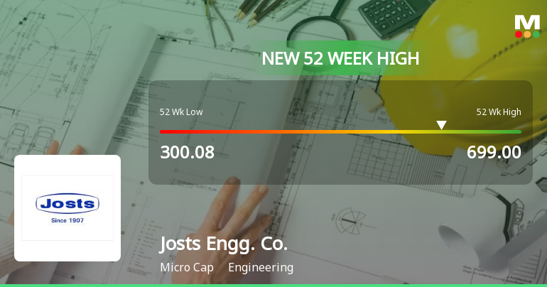 Josts Engineering Company Experiences Revision in Its Sto...