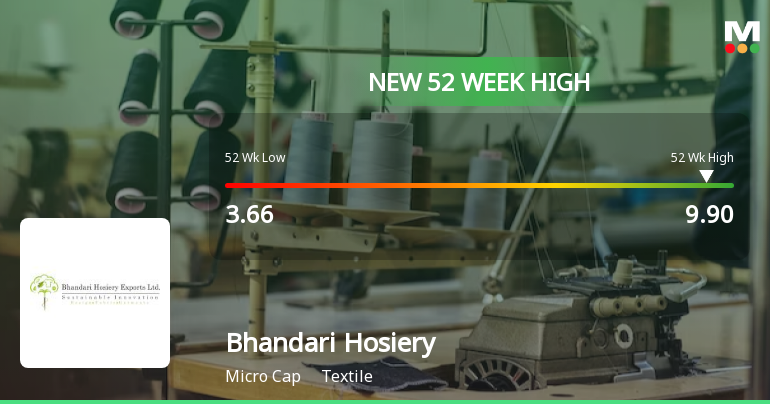 Bhandari Hosiery Exports' Stock Price Surges, Maintains Positive Trend ...