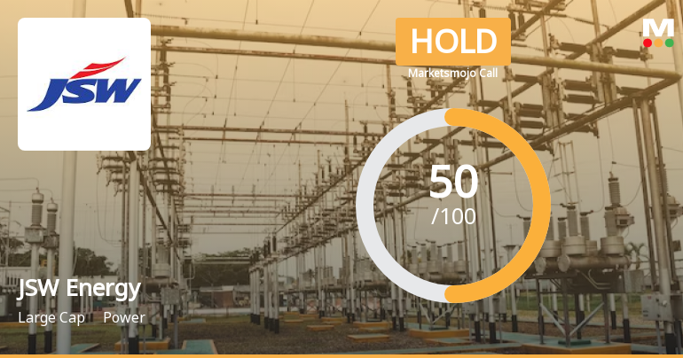 JSW Energy Receives 'Hold' Rating from MarketsMOJO, Shows Strong Performance Despite Financial ...