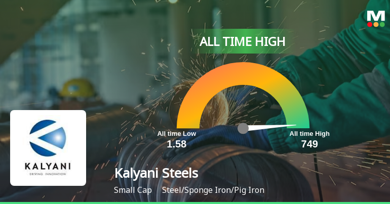 Kalyani Steels' Stock Reaches All-Time High, Outperforms Sector and Sensex