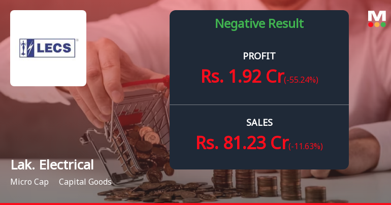 Lakshmi Electrical Control Systems Reports Negative Performance in Q4 2023