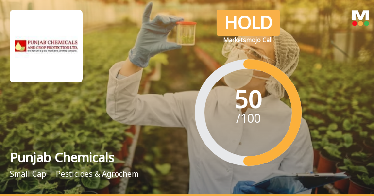 Punjab Chemicals & Crop Protection Upgraded to 'Hold' by MarketsMOJO, Strong Debt Servicing and ...