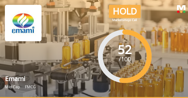 Emami Upgraded to 'Hold' Rating by MarketsMOJO, High Management Efficiency and Fair Valuation