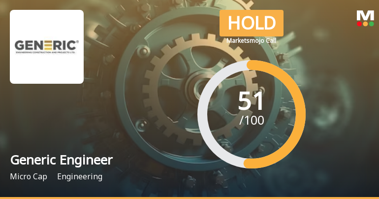 Generic Engineering Construction & Projects Receives 'Hold' Rating from MarketsMOJO Based on ...