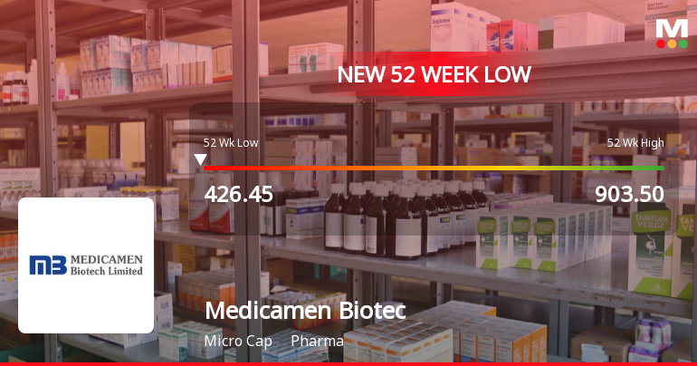 Medicamen Biotech's Stock Hits 52-Week Low Amid Underperformance and ...