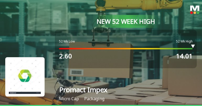 Promact Impex's Stock Reaches 52-Week High, Outperforms Sector and Sensex