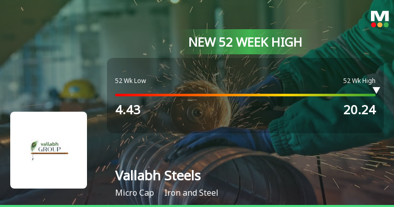 Vallabh Steels Surges to 52-Week High, Outperforms Sector and Sensex