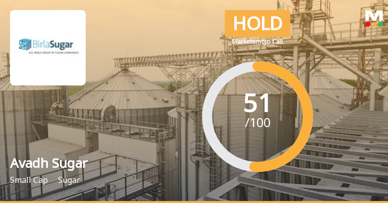 Avadh Sugar & Energy Upgraded to 'Hold' Rating by MarketsMOJO, Positive ...
