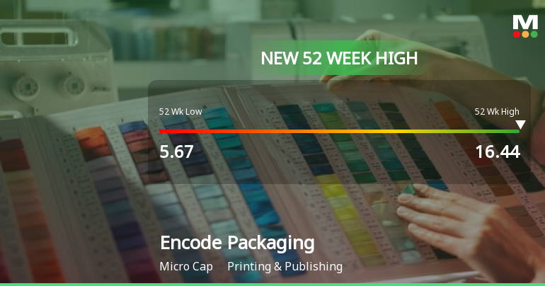 Encode Packaging India's Stock Price Surges, Outperforms Sector and Market