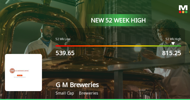 G M Breweries' Stock Reaches 52-Week High, Outperforming Sector and Sensex
