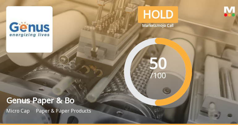 Genus Paper & Boards Receives 'Hold' Rating After Positive Results and ...