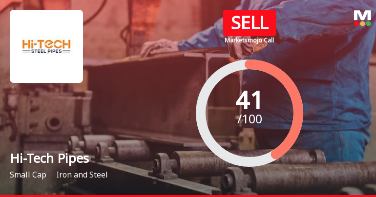 Hi-Tech Pipes Downgraded to 'Sell' by MarketsMOJO: Concerns Over Debt and Financial Stability
