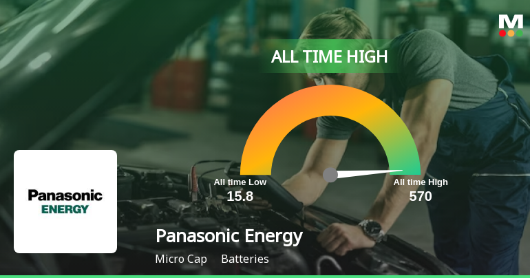 Panasonic Energy India Company's Stock Reaches All-Time H...