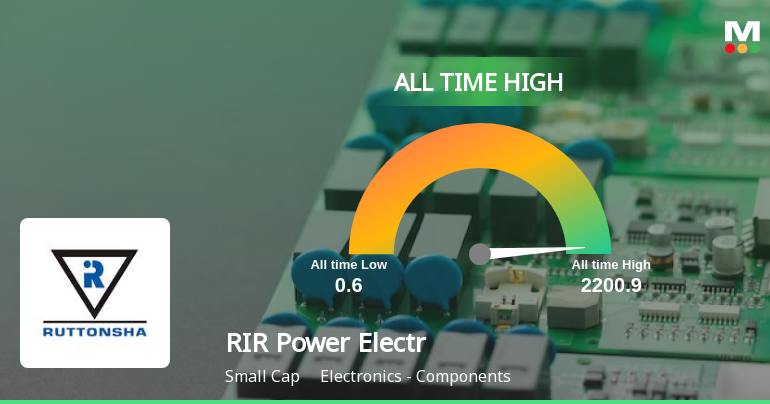 RIR Power Electronics Breaks 52-Week High, Outperforms Sector and Sensex