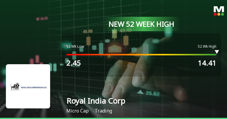 Royal India Corporation's Stock Surges to 52-Week High, O...