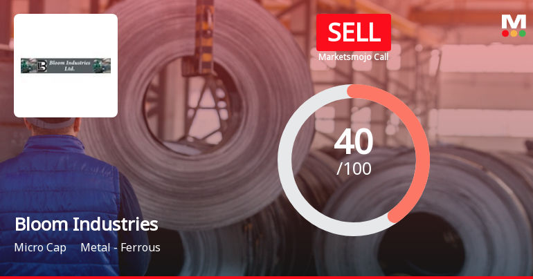 Bloom Industries Receives 'Sell' Rating from MarketsMOJO Due to Weak Performance