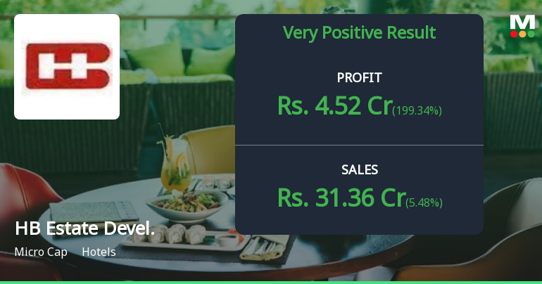 HB Estate Developers Reports Strong Financial Performance in Q1 2024.