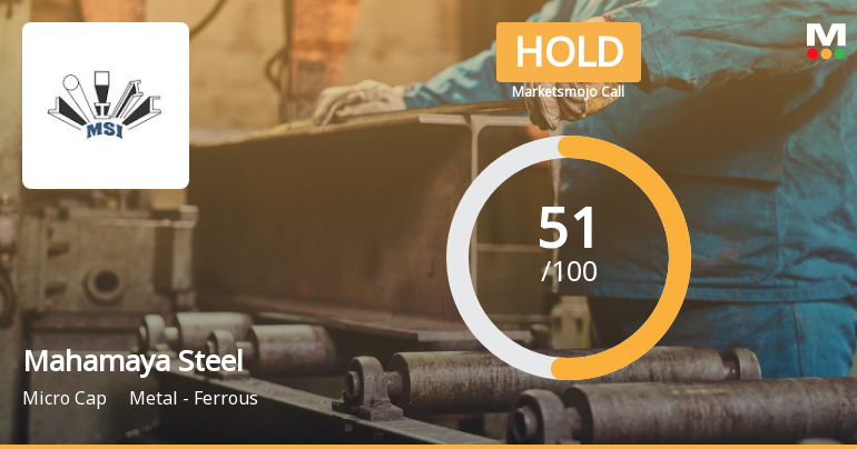 Mahamaya Steel Industries Receives 'Hold' Rating from MarketsMOJO Based ...