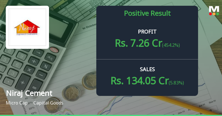Niraj Cement Reports Strong Profit Growth and Improved Ef...