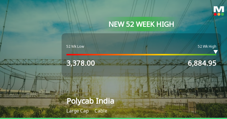 Polycab India's Stock Hits 52-Week High, Outperforms Sector and Sensex