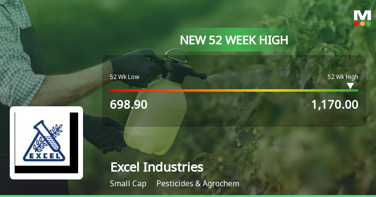 Excel Industries' Stock Reaches 52-Week High, Outperforms Sector by 4.85%