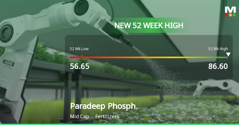 Paradeep Phosphates' Stock Reaches 52-Week High Amidst Positive ...