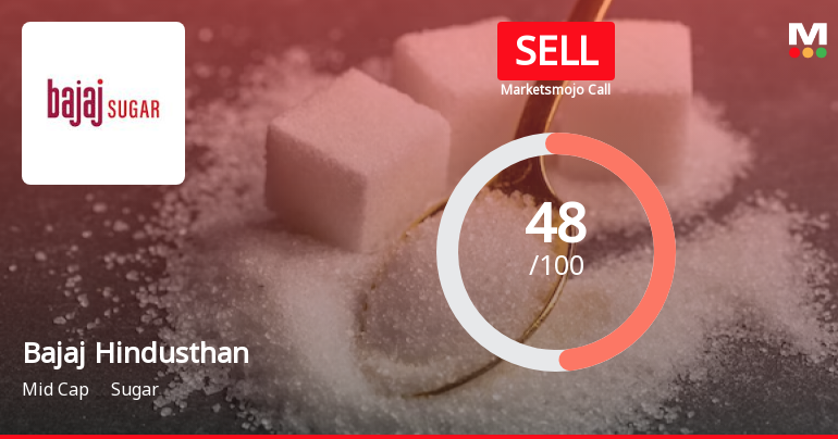 Bajaj Hindusthan Sugar downgraded to 'Sell' by MarketsMOJO due to weak fundamentals