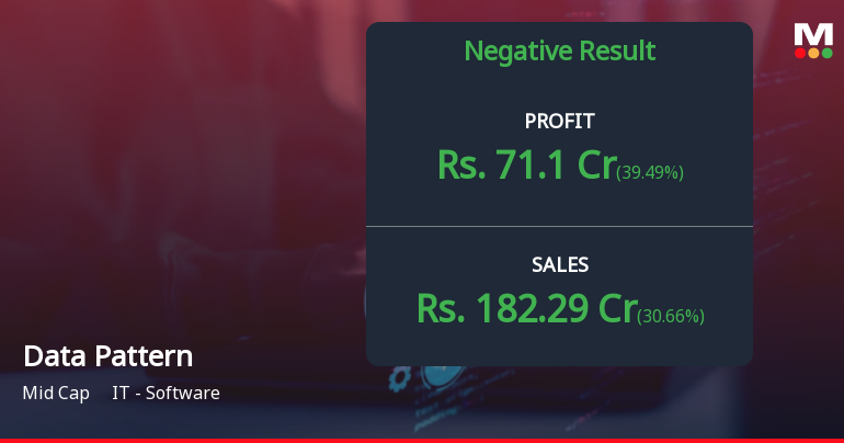 Data Patterns (India) Reports Mixed Financial Results for Q1 FY25
