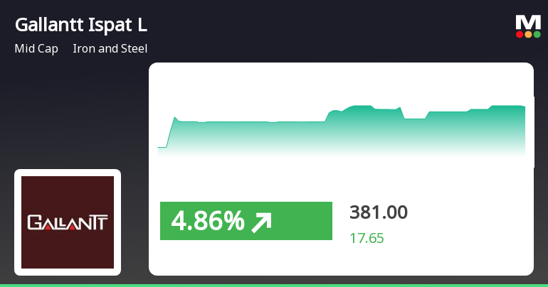 Gallantt Ispat Ltd. Sees 5% Surge in Stock Price, Outperforms Sector ...